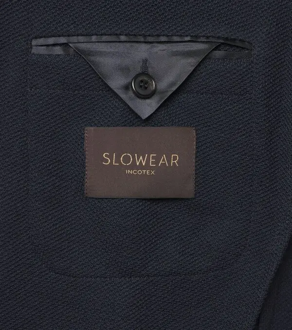 SLOWEAR Single-breasted Wool-blend Blazer - Blue