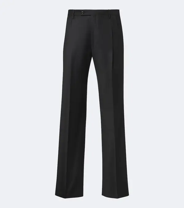 Rubinacci Virgin Wool Wide-leg Pants