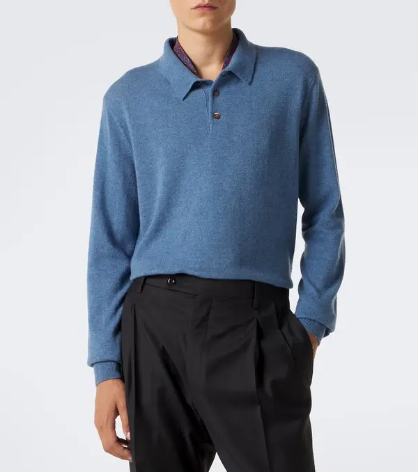 Rubinacci Cashmere Polo Sweater