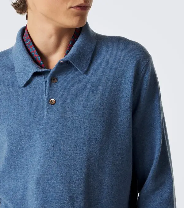 Rubinacci Cashmere Polo Sweater