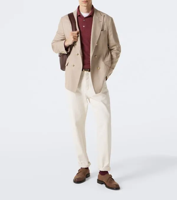 Brunello Cucinelli Monili Suede Monk Strap Shoes