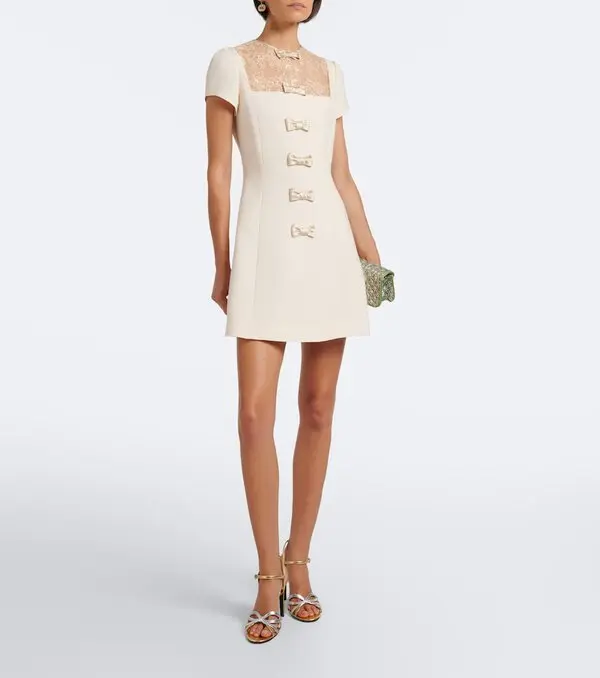 Valentino Garavani Crepe Couture Dress - White