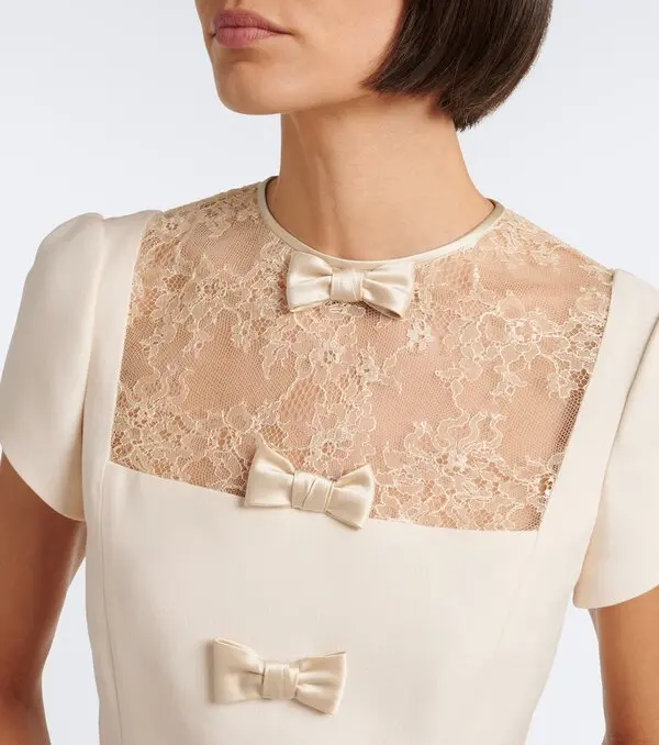 Valentino Garavani Crepe Couture Dress - White