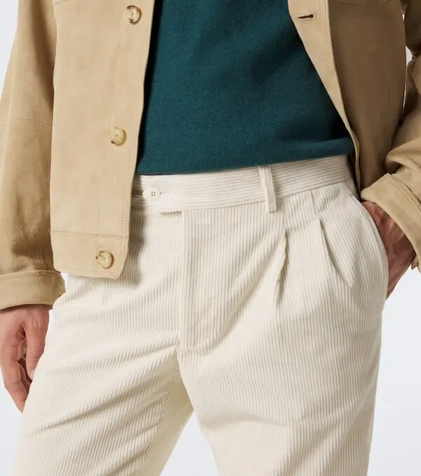 Rubinacci Modluca Cotton Corduroy Straight Pants