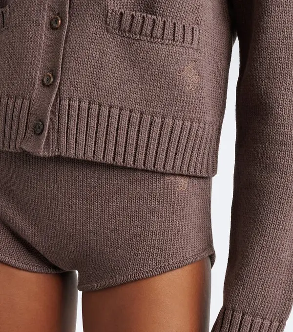 Magda Butrym Ribbed-knit Cotton Cardigan