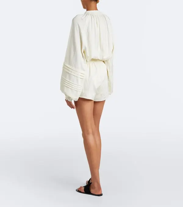 XU ZHI Floral Embroidered Shorts