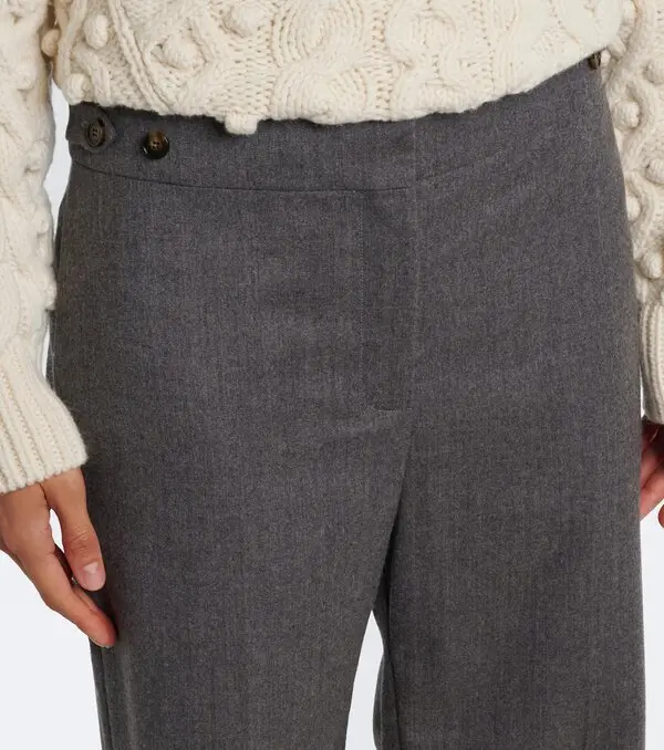 Stella McCartney Wool Straight Pants