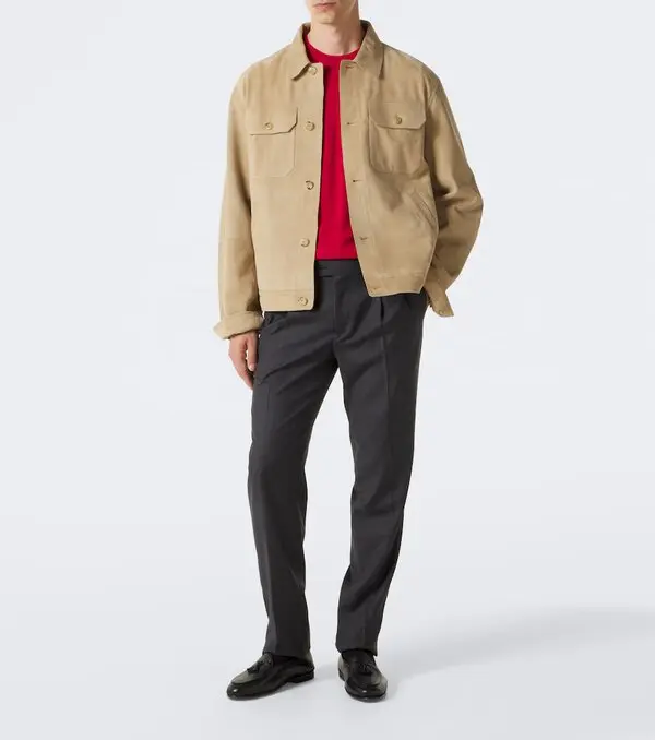 Rubinacci Virgin Wool Straight Pants