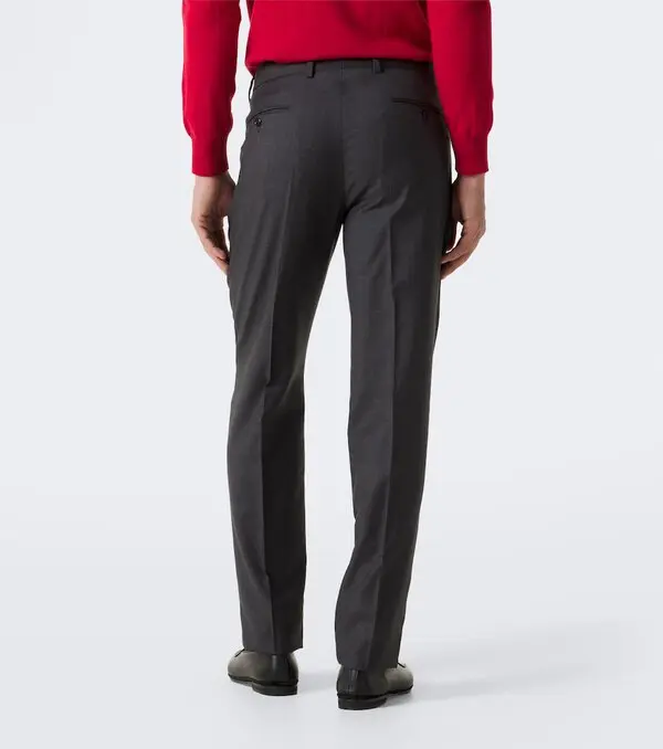 Rubinacci Virgin Wool Straight Pants