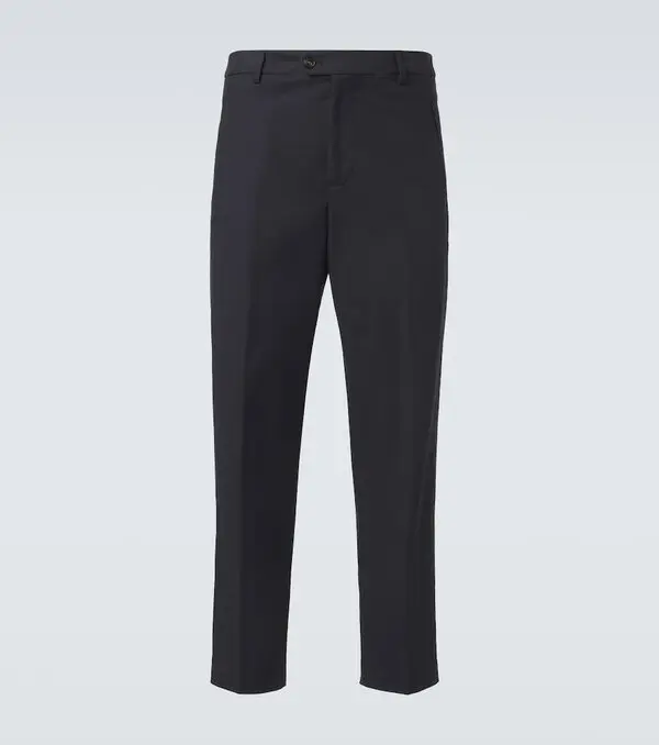 UMIT BENAN Matt Cotton-blend Straight Pants