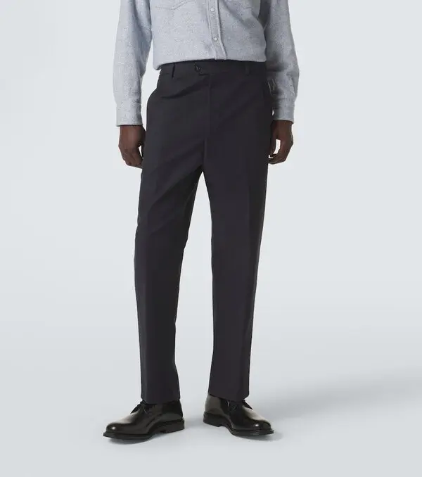 UMIT BENAN Matt Cotton-blend Straight Pants
