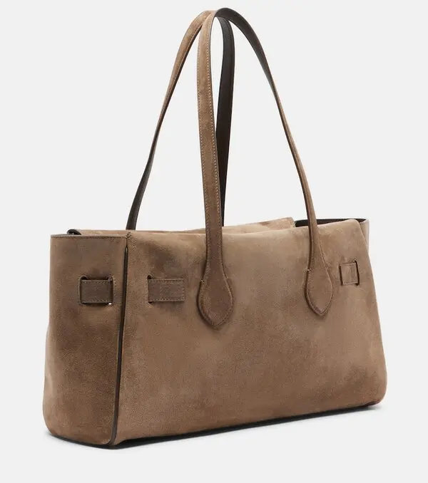 Brunello Cucinelli Medium Suede Shoulder Bag