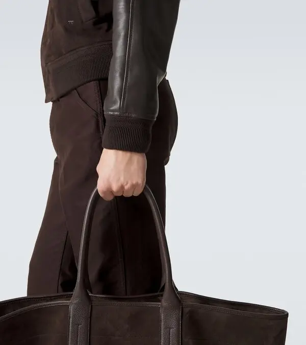 TOM FORD Leather And Suede Bomber Jacket