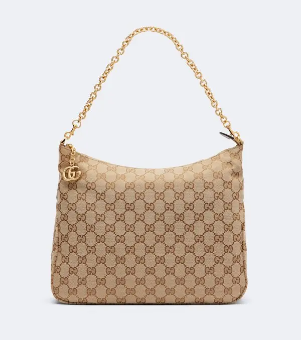 Gucci Lady Lunetta Chain Medium Shoulder Bag - Beige