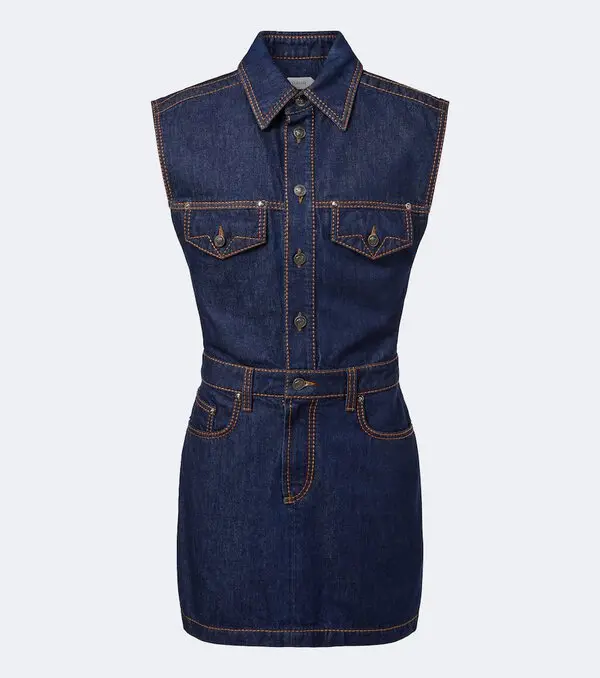 Versace Denim Minidress - Blue
