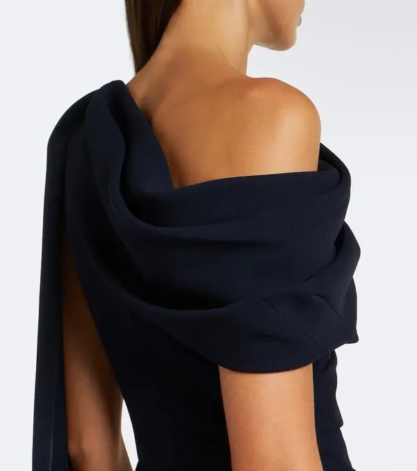 ROKSANDA Maite Caped Cr�pe Midi Dress