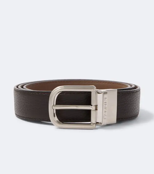 LARDINI Leather Belt - Brown