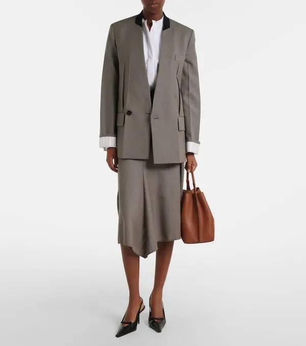 Victoria Beckham Medium Leather Bucket Bag