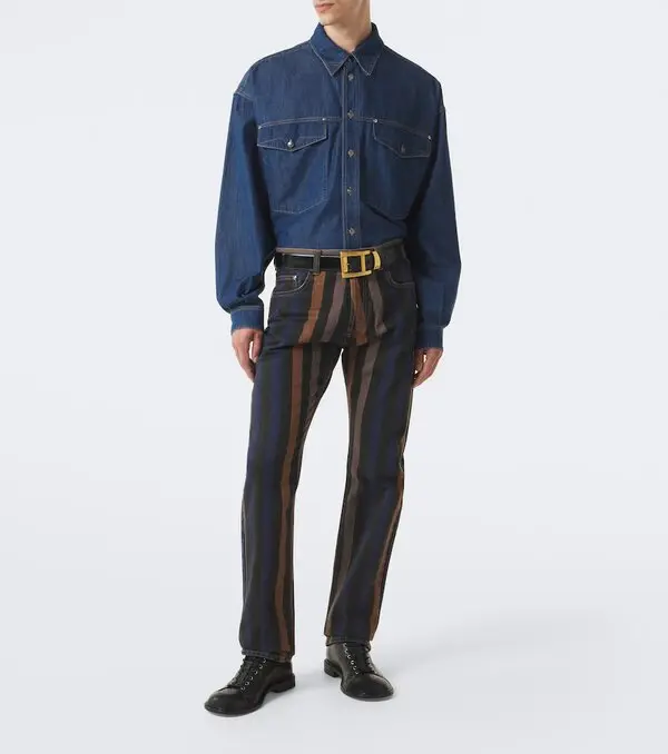 Versace Medusa Denim Overshirt