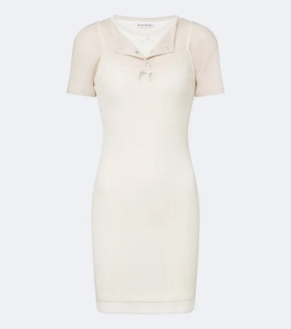 Acne Studios Layered Knitted Mini Dress