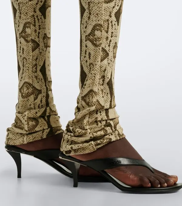Gucci Snake-print Skinny Pants