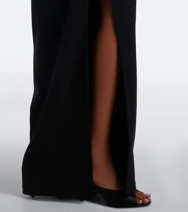 Magda Butrym Floral-appliqu� Wool-blend Gown