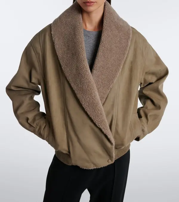 Stella McCartney Oversized Teddy-trimmed Blouson Jacket