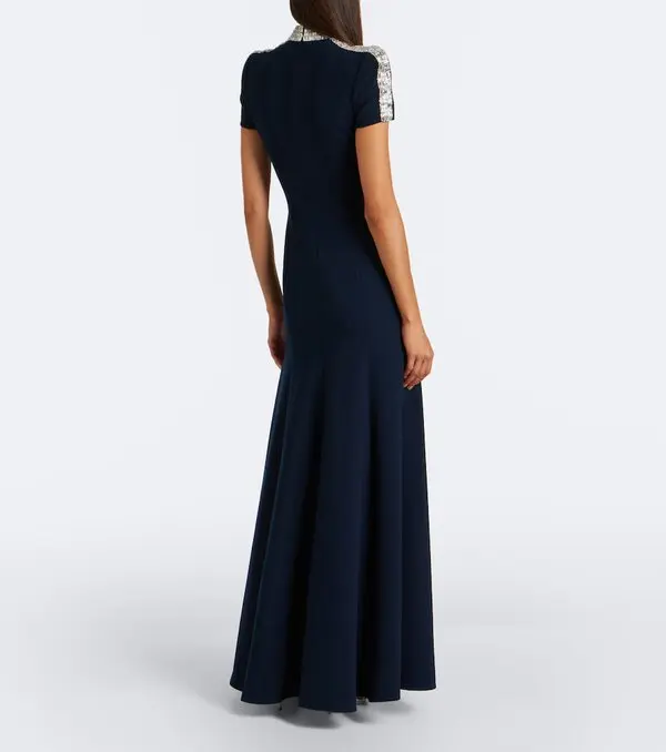 Jenny Packham Embellished Gown - Blue