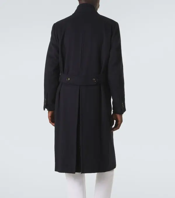 UMIT BENAN President Double-breasted Cashmere Overcoat
