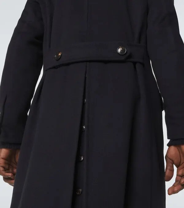 UMIT BENAN President Double-breasted Cashmere Overcoat