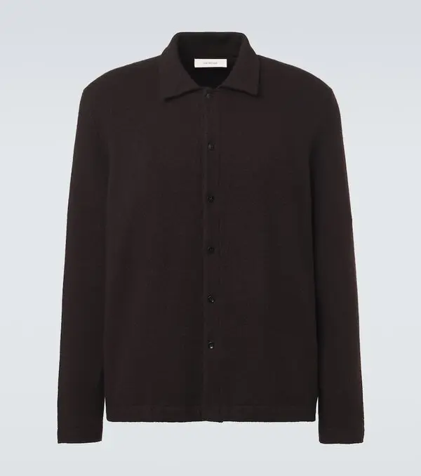 UMIT BENAN Winter Sunset Wool And Silk Overshirt - Brown