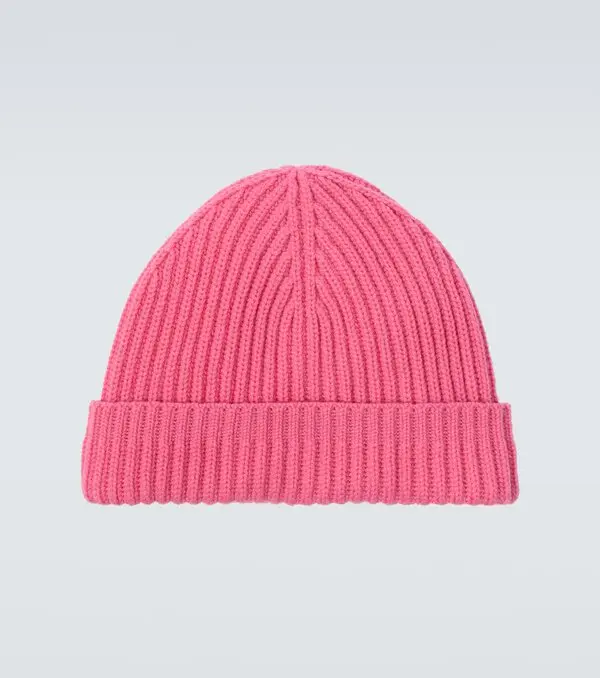 UMIT BENAN Paradiso Ribbed-knit Cashmere Beanie - Pink