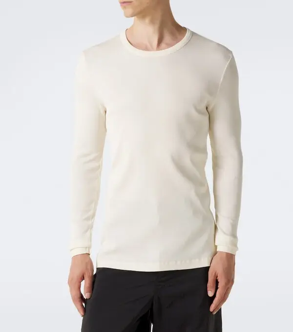 LEMAIRE Ribbed-knit Cotton T-shirt