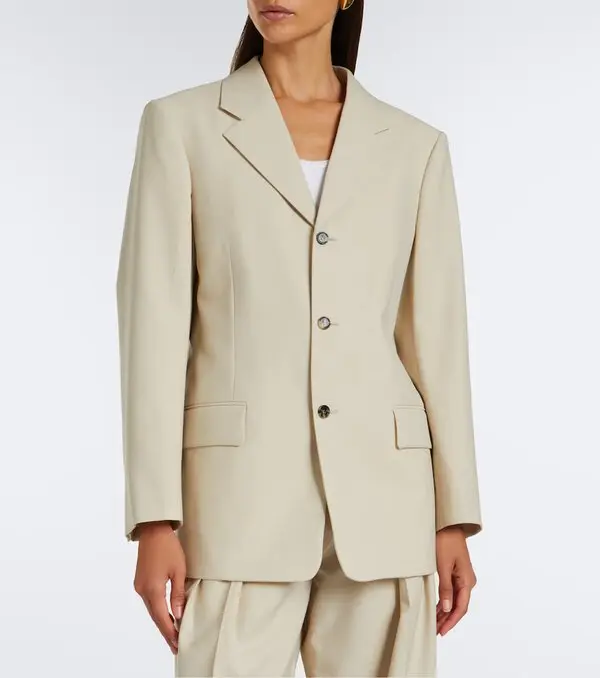 Bottega Veneta Striped Wool And Cotton Blazer