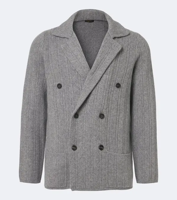 Rubinacci Cashmere Cardigan - Grey