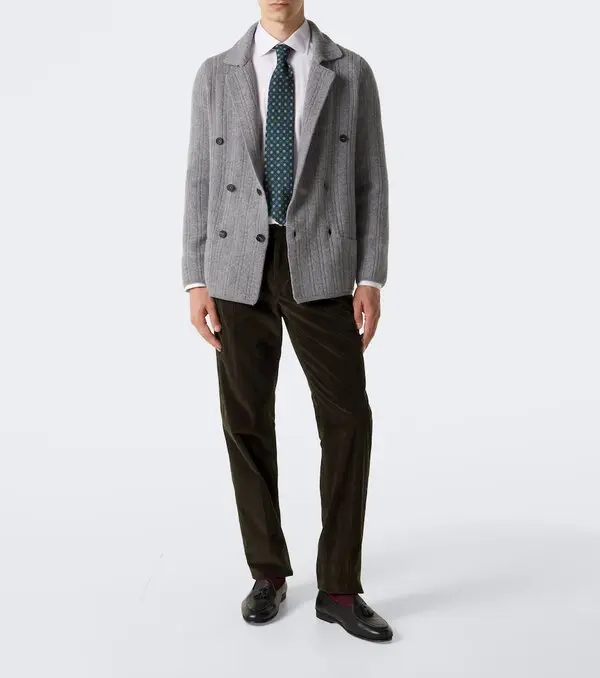 Rubinacci Cashmere Double-breasted Cardigan
