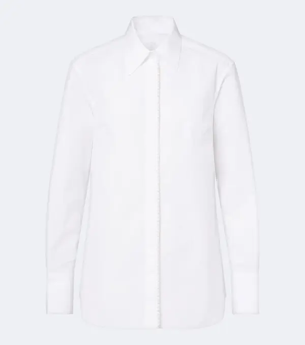 Eleventy Cotton And Silk Poplin Shirt - White