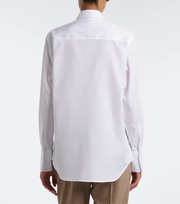 Eleventy Cotton And Silk Poplin Shirt