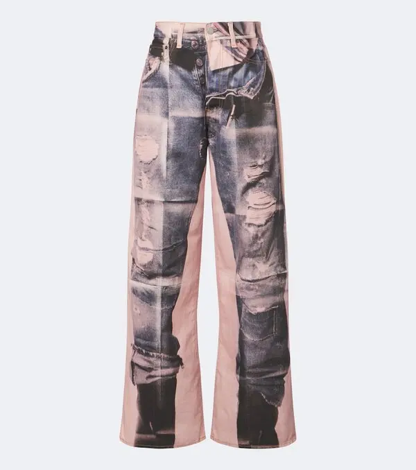 Acne Studios 1981 Trompe L'oeil Wide-leg Jeans - Pink