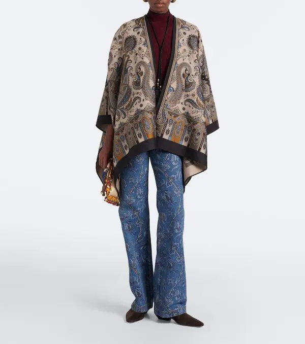 Etro Printed Wide-leg Jeans