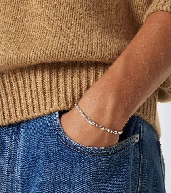 Bottega Veneta Sterling Chain Bracelet