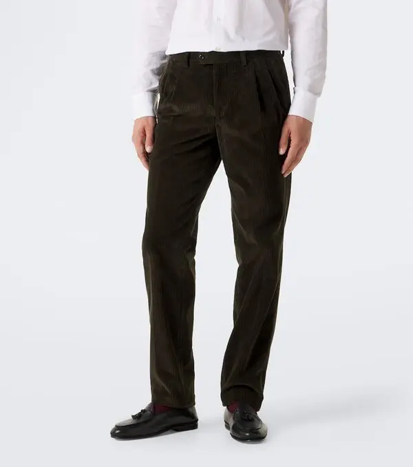 Rubinacci Modluca Cotton Corduroy Straight Pants