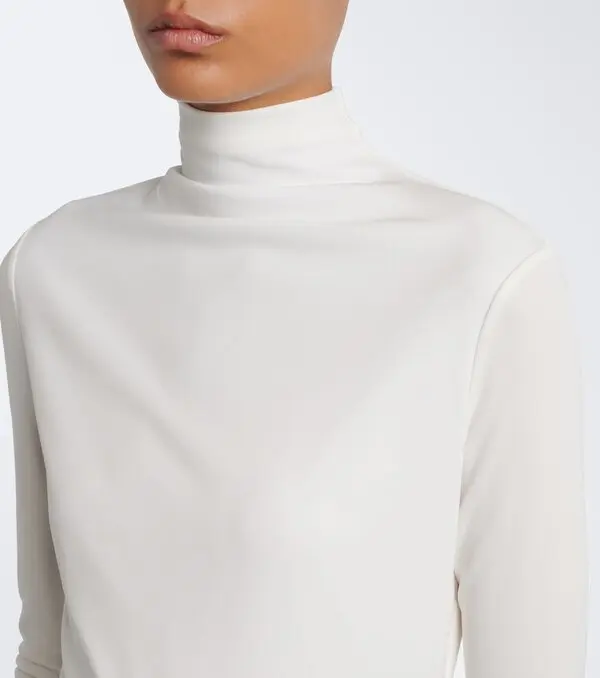 Stella McCartney Draped-detail Jersey Midi Dress