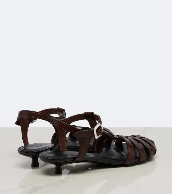 Phoebe Philo Leather Fisherman Sandals