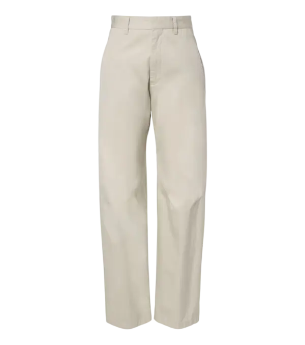 Phoebe Philo Cotton Wide-leg Pants - Beige
