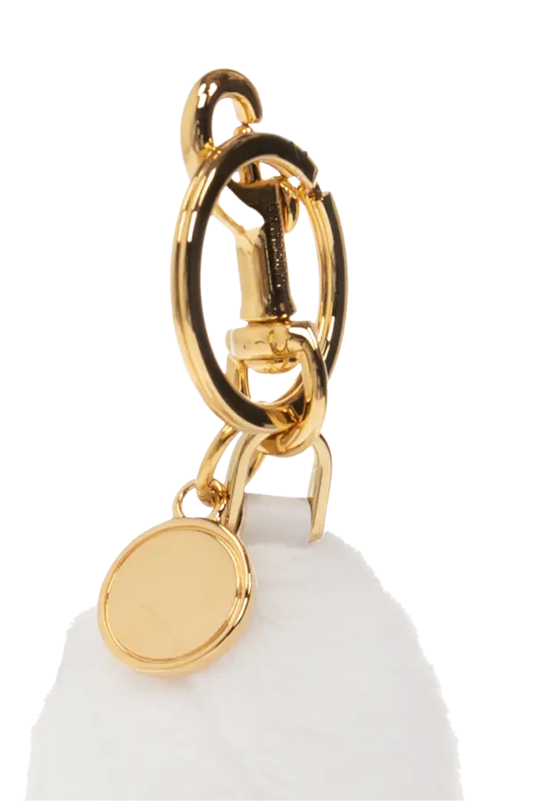 Moschino Keychain With A Goose-shaped Pendant