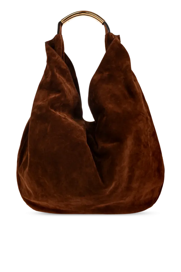 Moschino Suede Bag `handle Me - Brown