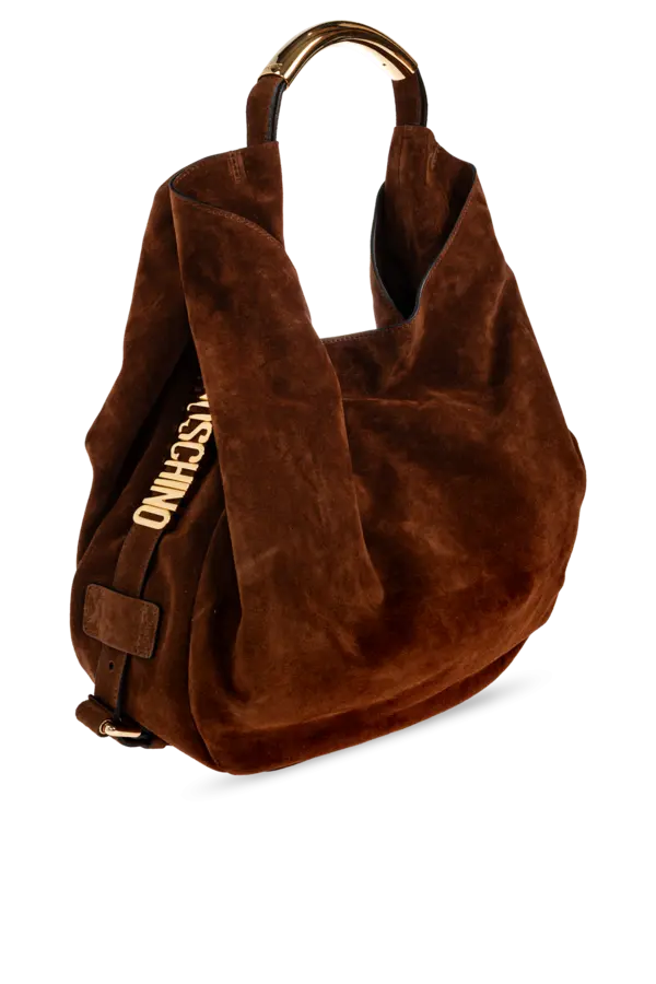 Moschino Suede Bag `handle Me