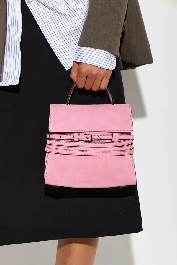 Moschino Suede Bag "tie Me