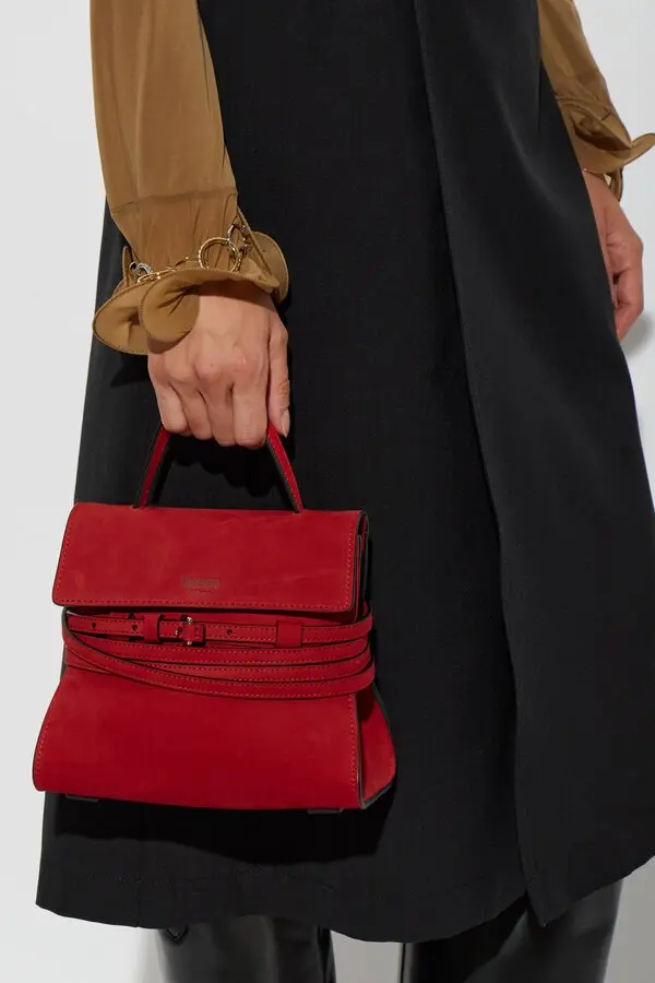 Moschino Suede Bag "tie Me
